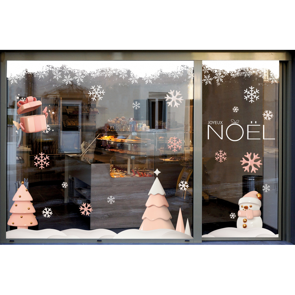 CAD11 - Sticker paquet cadeau pink delight